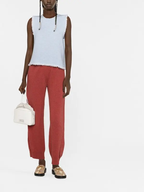 BARRIE Fringe-trim Top - Blue