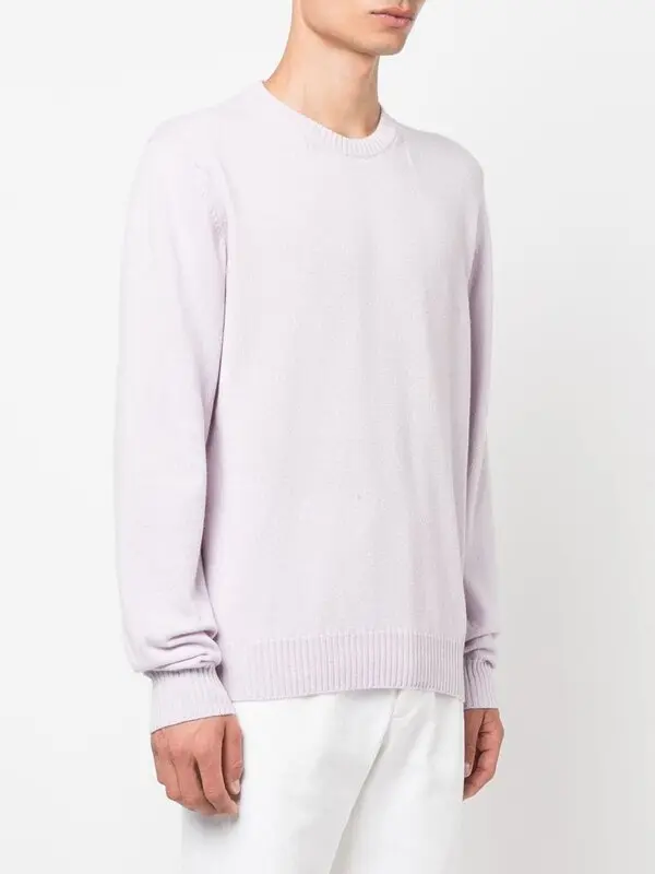 BARRIE B Label Cashmere Jumper By - Purple