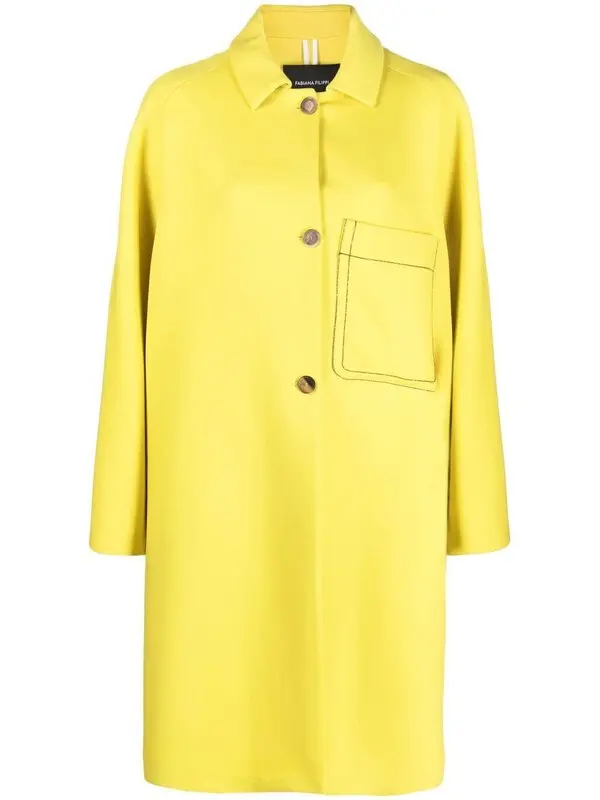 Fabiana Filippi Kimono Sleeves Pocket Coat