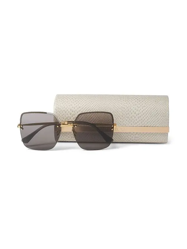 JIMMY CHOO Tavi Oversized Square-frame Sunglasses