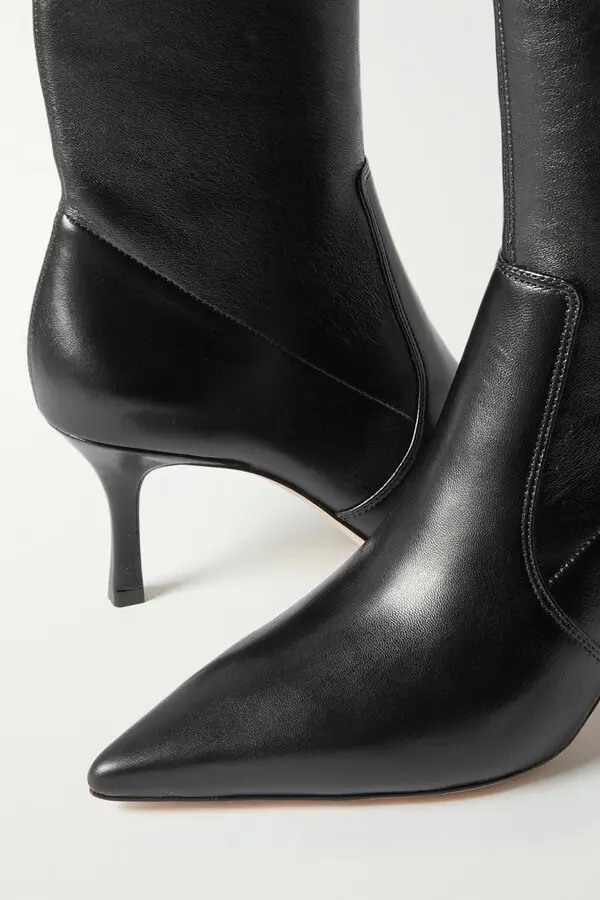 PORTE & PAIRE The Stretch Leather Sock Boots
