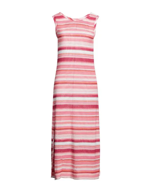 PEPITA Multicolor Pattern Midi Dress - Red