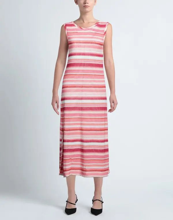 PEPITA Multicolor Pattern Midi Dress - Red