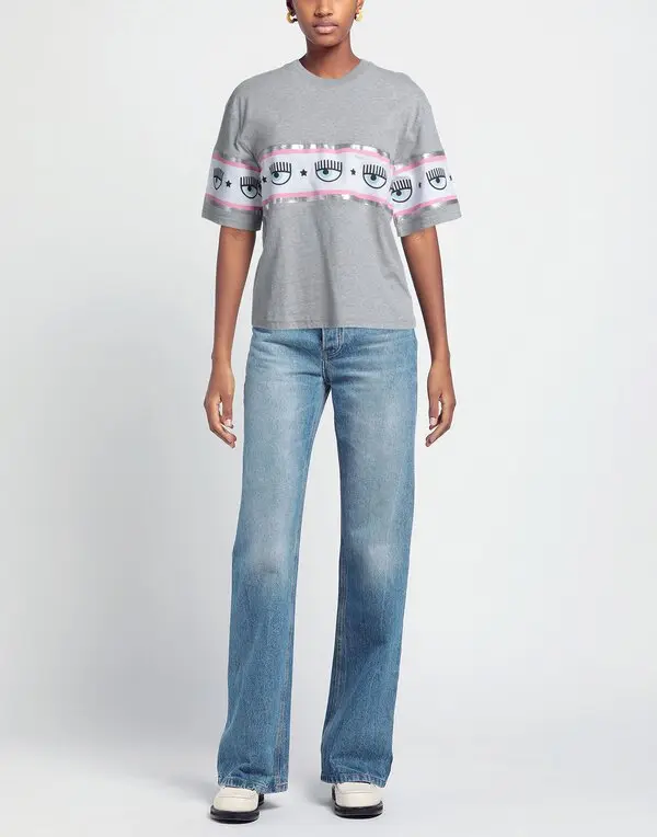 CHIARA FERRAGNI Printed T-shirt - Grey