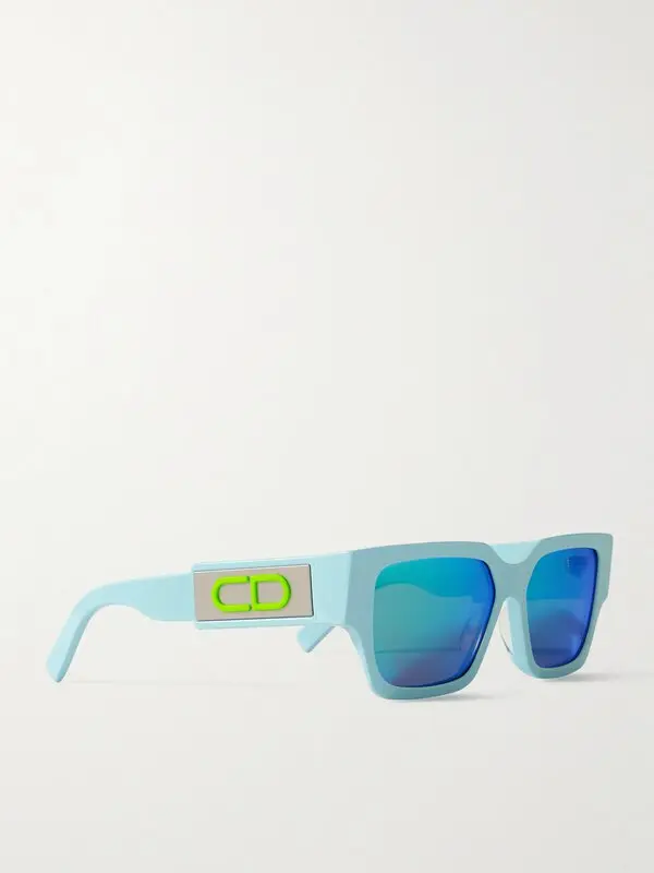 Dior Cd Su Square-Frame Sunglasses - Blue - 30% Off  display picture 3