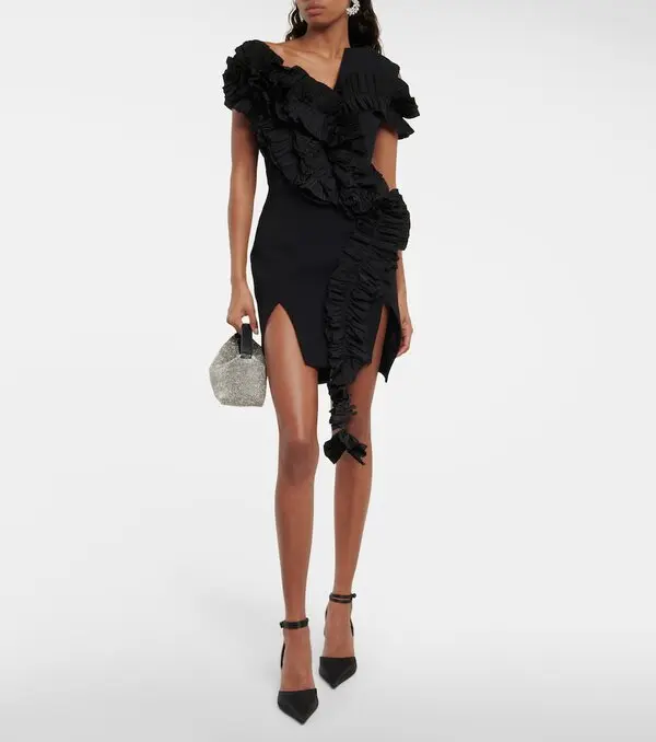Maticevski Avery Ruffled Crêpe Minidress
