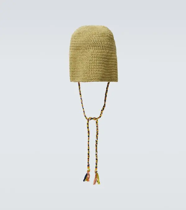Alanui Beach Break Crochet Hat - Green