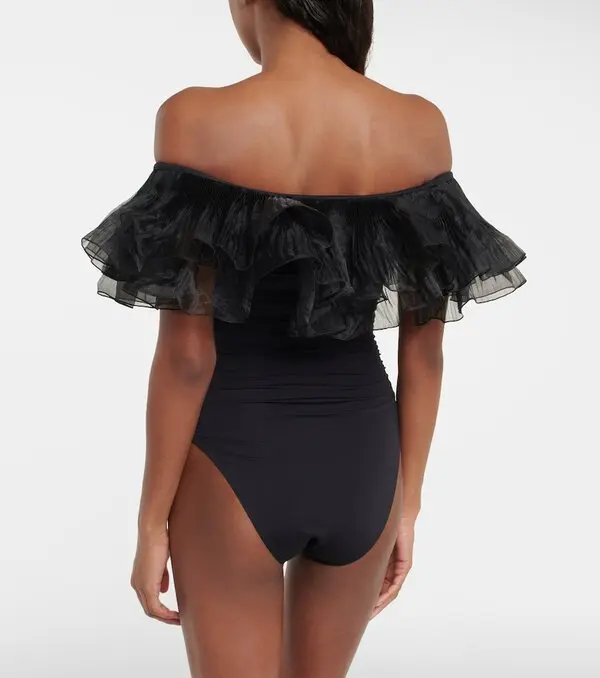 Giambattista Valli Ruffle-trimmed Swimsuit