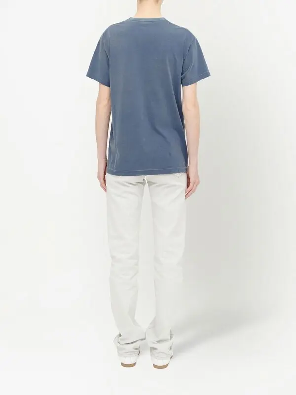 MAISON MARGIELA Logo-print Jersey T-shirt - Blue