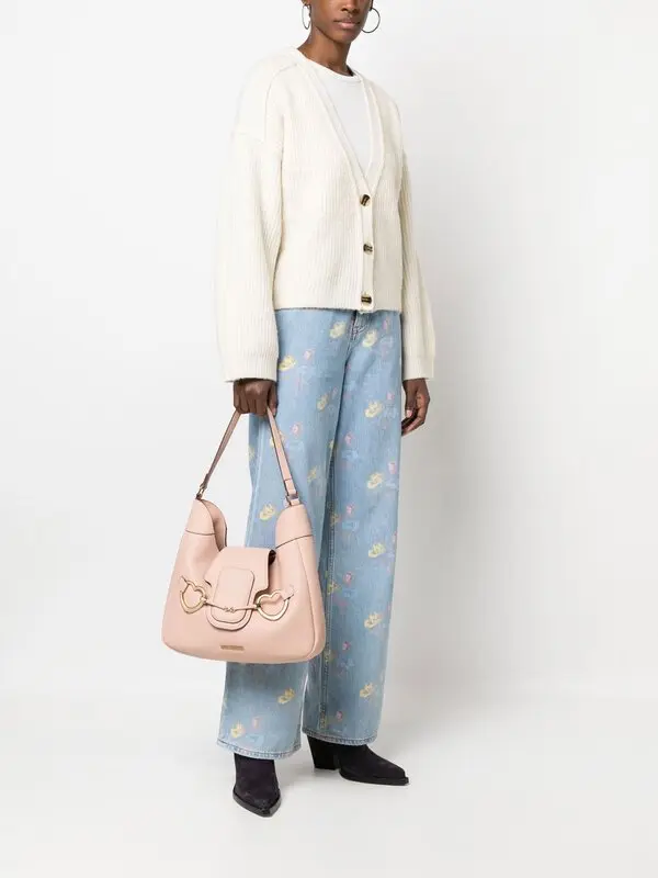 Moschino Heart-shaped Clasp Shoulder Bag