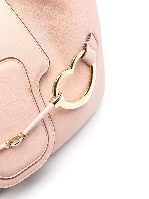 Moschino Heart-shaped Clasp Shoulder Bag