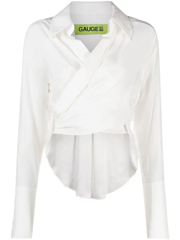 Gauge81 Sabinas Silk Wraparound Shirt