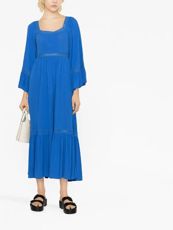 See By Chloé Square-neck Midi Dress