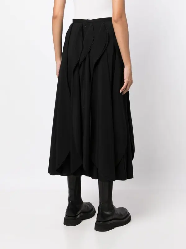 ENFOLD Draped Midi Skirt