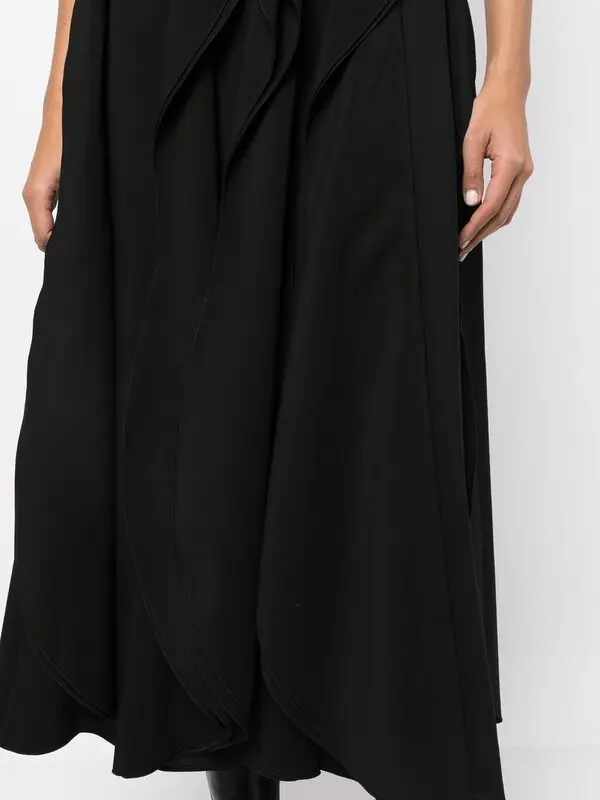 ENFOLD Draped Midi Skirt