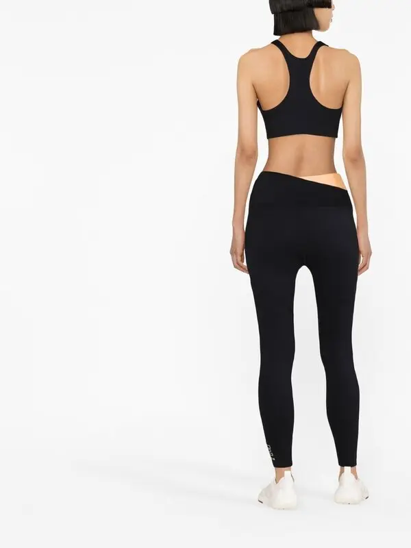 P.E Nation Panelled Logo-print Sports Bra