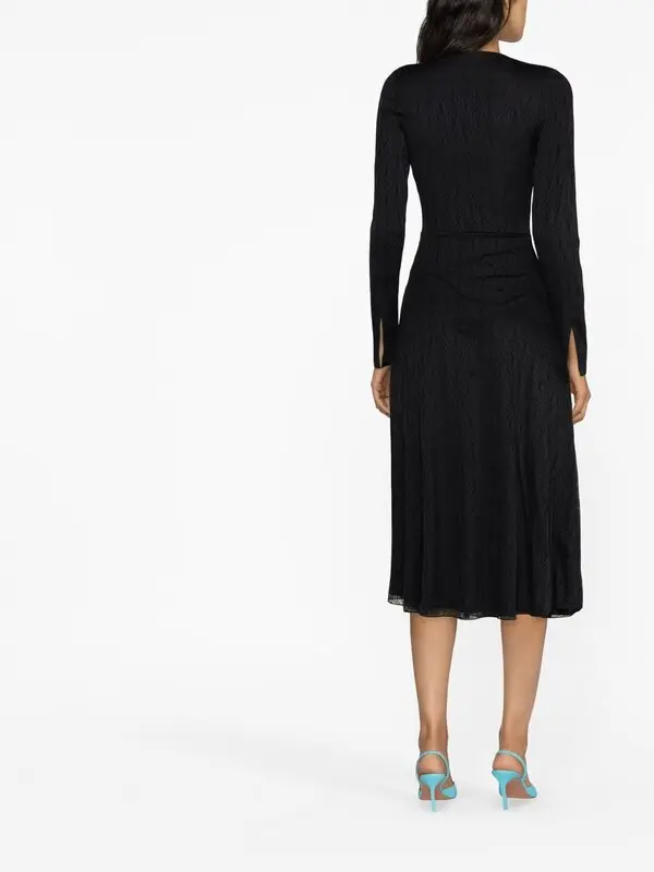 ROTATE BY BIRGER CHRISTENSEN Sierra Ruched Detail Midi Dress