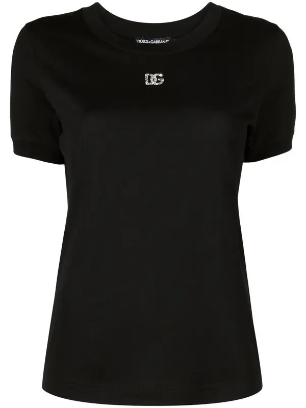 Dolce & Gabbana Crystal-embellished T-shirt - Black