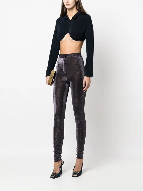 Zeynep Arçay Luminous-finish Super-skinny Trousers