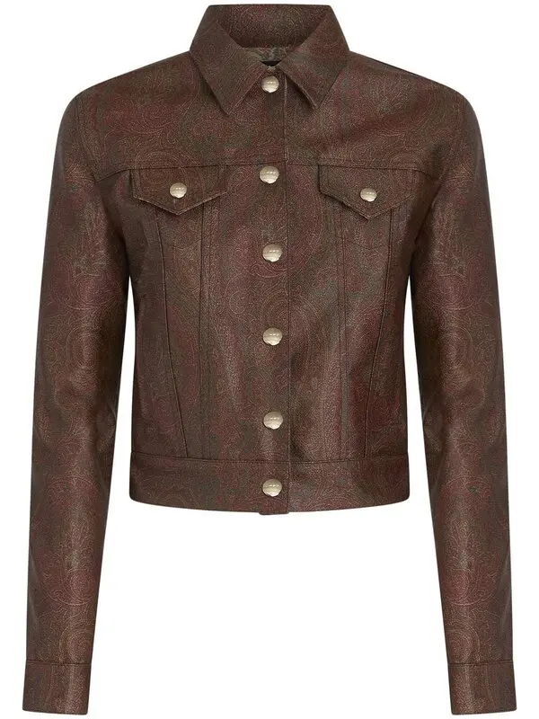 Etro Paisley-print Cropped Jacket