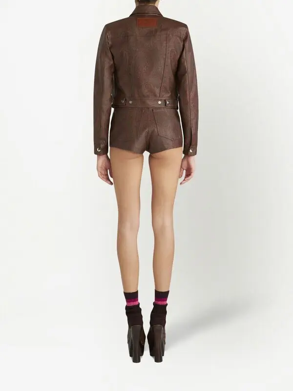 Etro Paisley-print Cropped Jacket