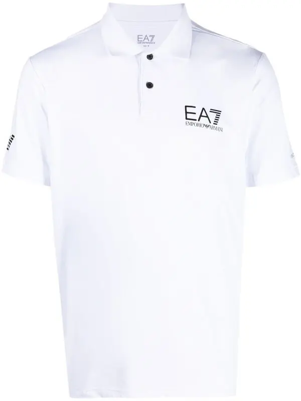 Emporio Armani Logo-print Polo Shirt - White