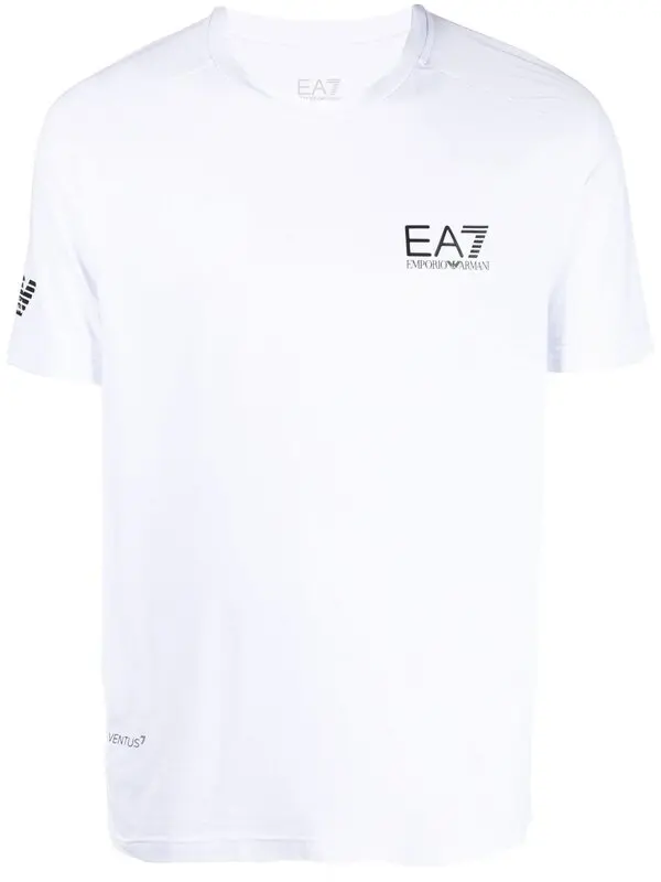 Emporio Armani Logo-print Cotton T-shirt - White