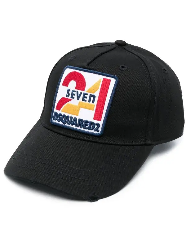 Dsquared2 Logo-embroidered Cap - Black