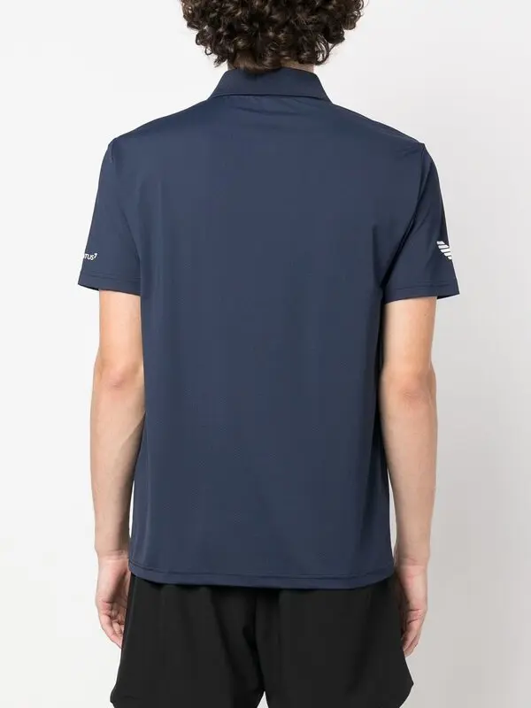 EA7 Logo-print Polo Shirt