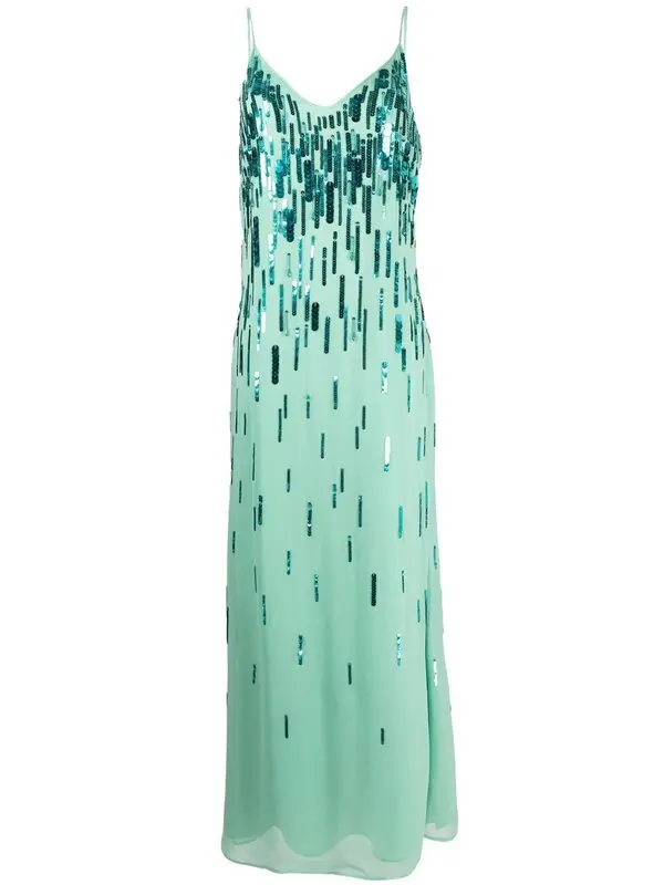 Amen Sequin-embellished Gown