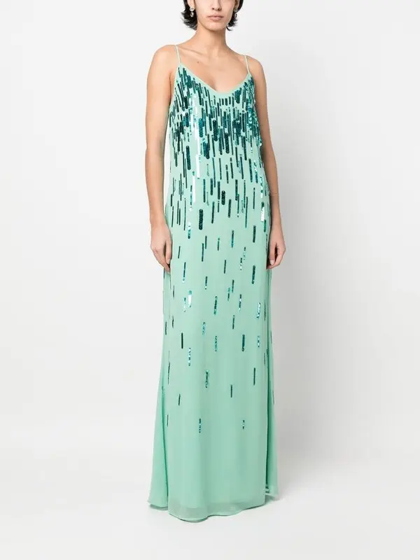 Amen Sequin-embellished Gown