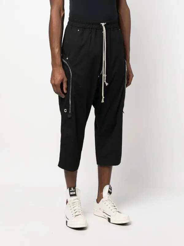 Rick Owens Cropped Drawstring Trousers
