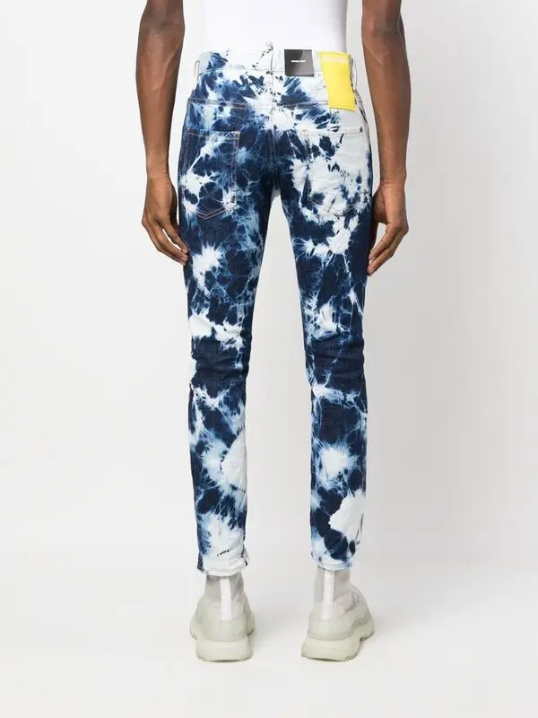 Dsquared2 Tie-dye Print Straight Trousers