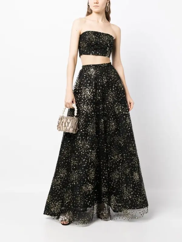 BAMBAH Sequin-embellished Maxi Skirt