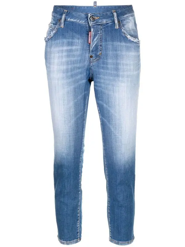 Dsquared2 Jennifer Low-rise Cropped Jeans
