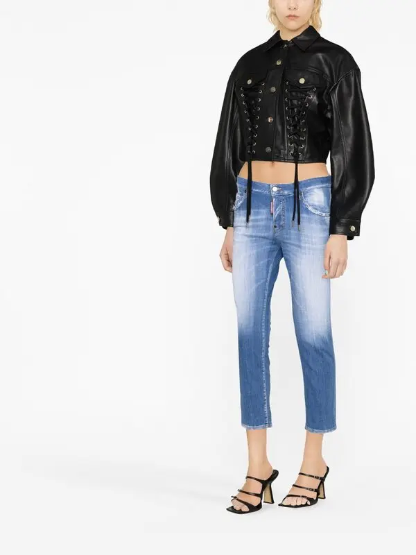 Dsquared2 Jennifer Low-rise Cropped Jeans