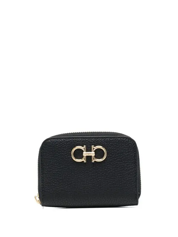 FERRAGAMO Gancini Card Holder - Black