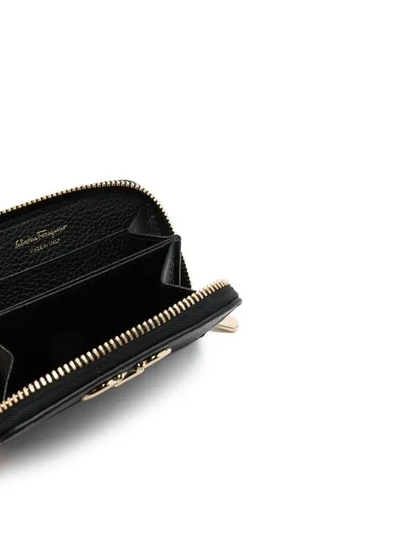 FERRAGAMO Gancini Card Holder - Black