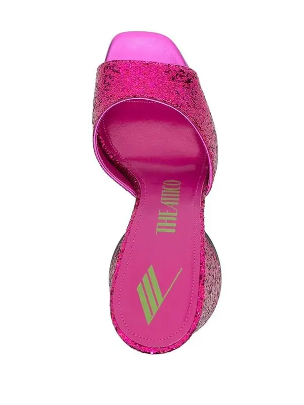 Attico Luz Glitter Sandals - Pink