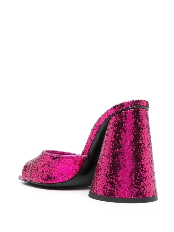 Attico Luz Glitter Sandals - Pink