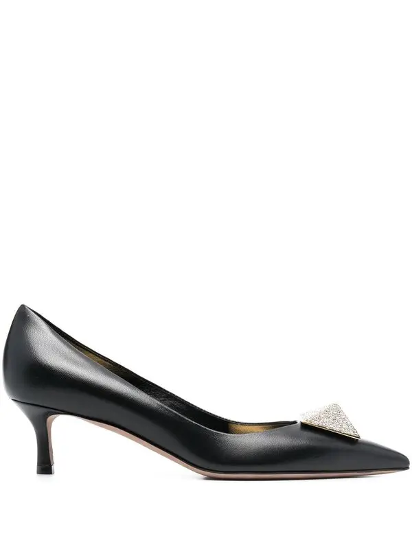 Valentino Garavani One Stud 40mm Leather Pumps