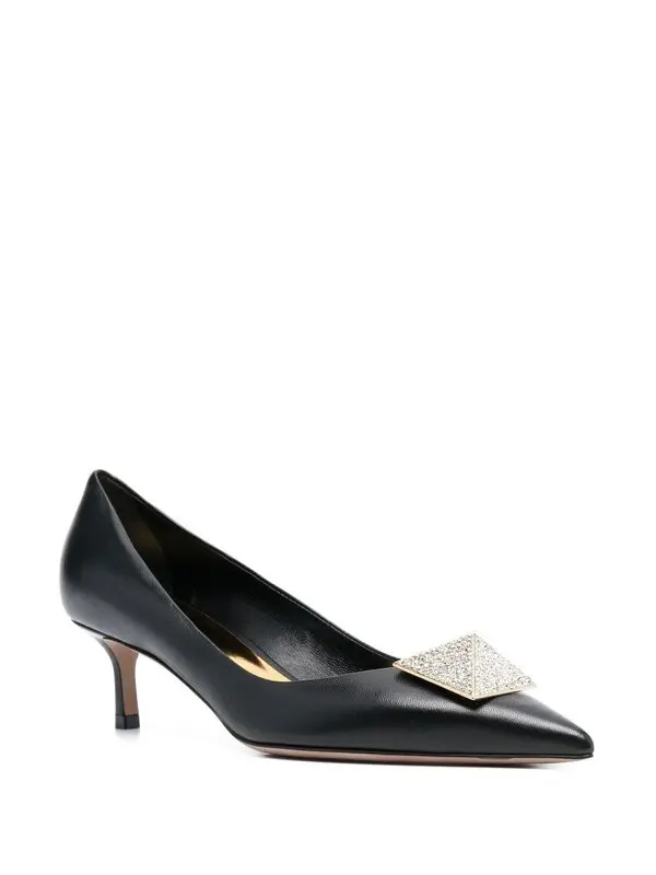 Valentino Garavani One Stud 40mm Leather Pumps