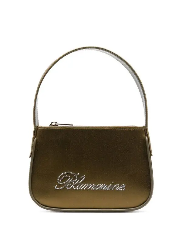 Blumarine Rhinestone-embellished Mini Bag - Green
