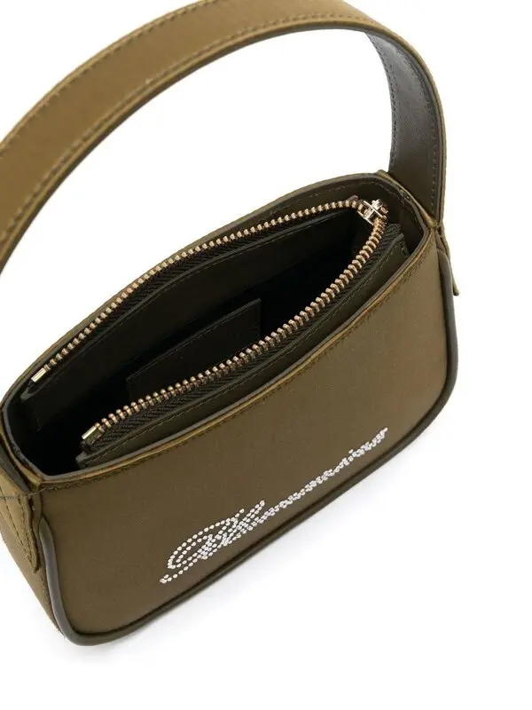 Blumarine Rhinestone-embellished Mini Bag - Green