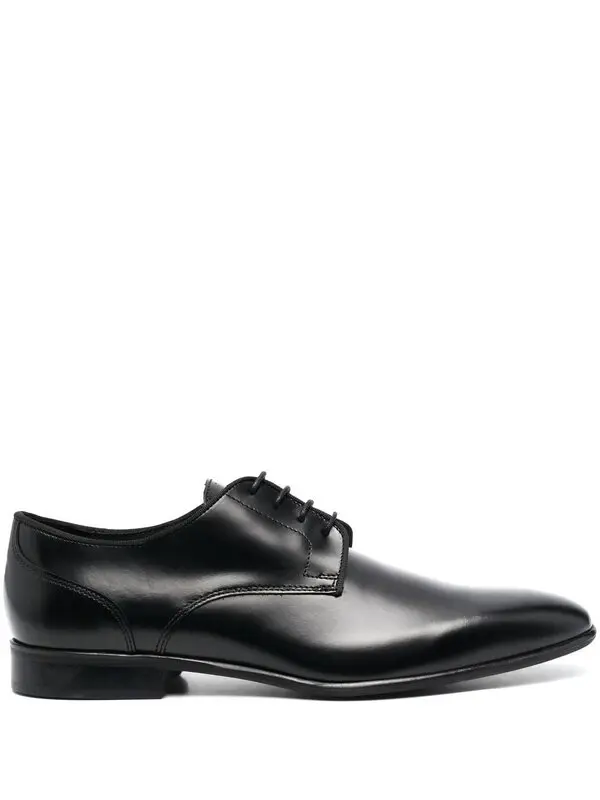 Corneliani Almond-toe Leather Derby Shoes