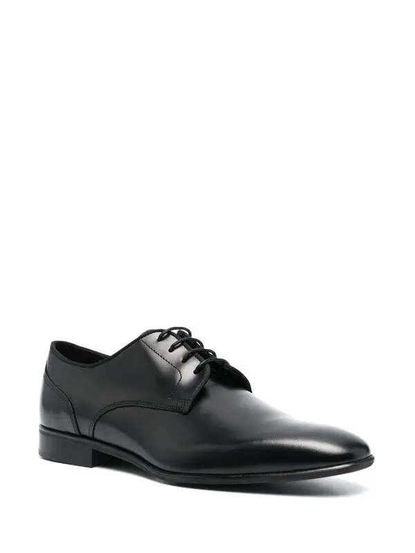 Corneliani Almond-toe Leather Derby Shoes