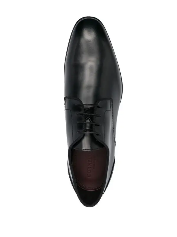 Corneliani Almond-toe Leather Derby Shoes