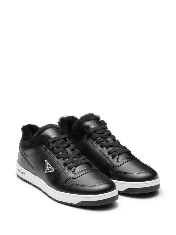 Prada Downtown Low-top Leather Sneakers