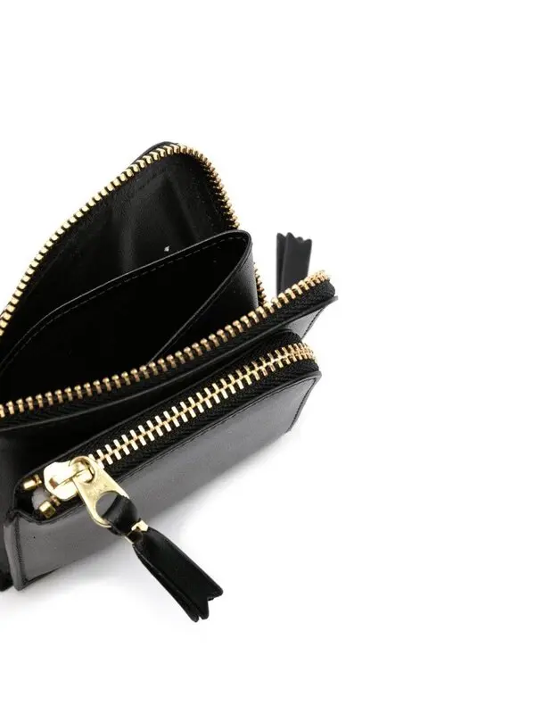 Comme Des Garçons Small Leather Cardholder - Black
