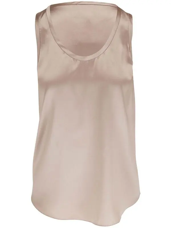 Brunello Cucinelli Scoop-neck Silk Vest